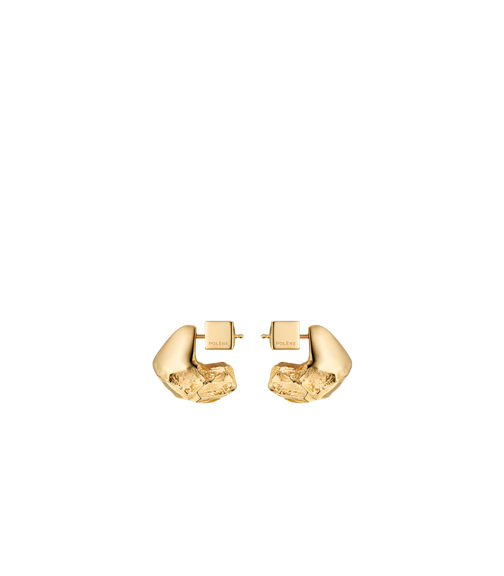 Polène | Earrings - Eroz Stud - 24 carat gold gilded – Polène CA