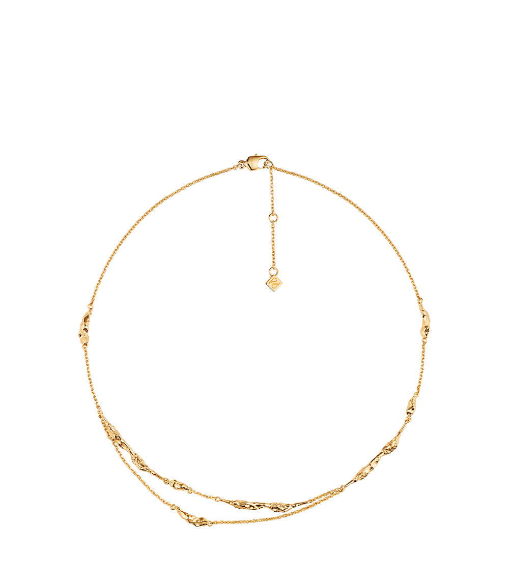 Polène | Chain - Eroz Double - 24 carat gold gilded – Polène CA